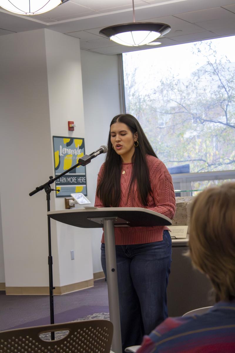 Students share flash nonfiction stories at Swem library | William ...
